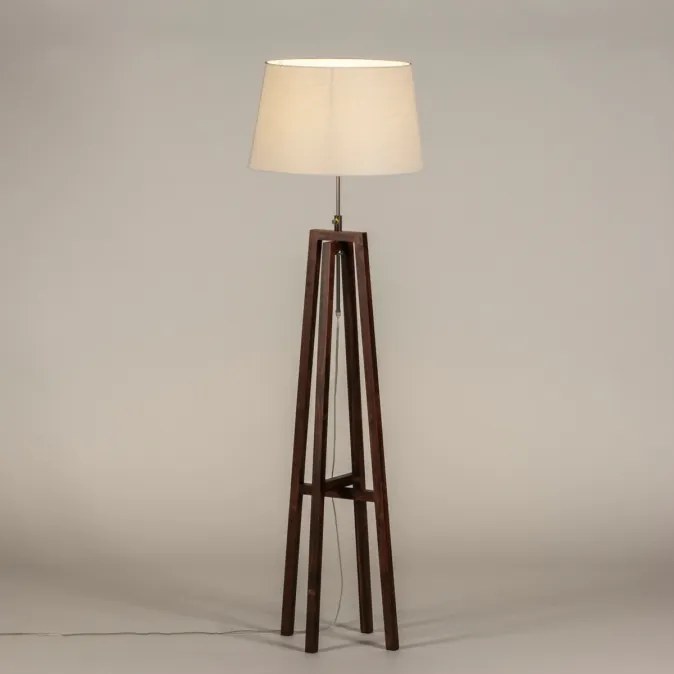 Stojací designová lampa Paola Bianco and Dark Brown