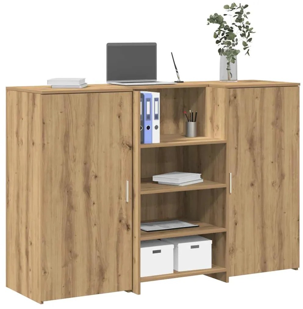 Recepční stůl dub artisan 155x50x103,5 cm kompozitní dřevo 3324204