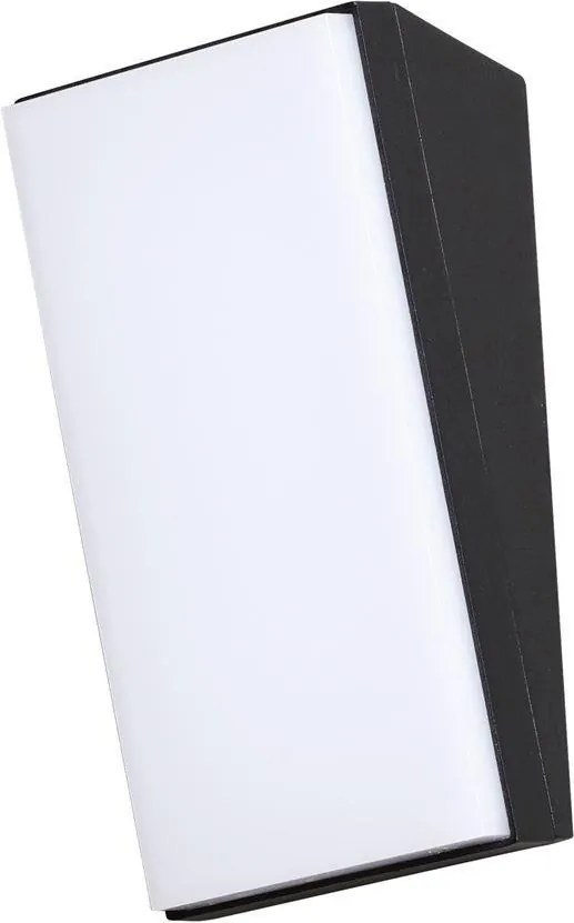 NV 9270015 Venkovní nástěnné svítidlo KEEN černý hliník akrylový difuzor LED 12W 3000K 220-240V 108st. IP65 - NOVA LUCE
