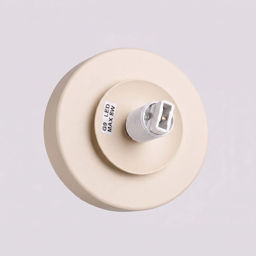 Sollux Lighting Nástěnné svítidlo YOLI 1 béžové s vypínačem