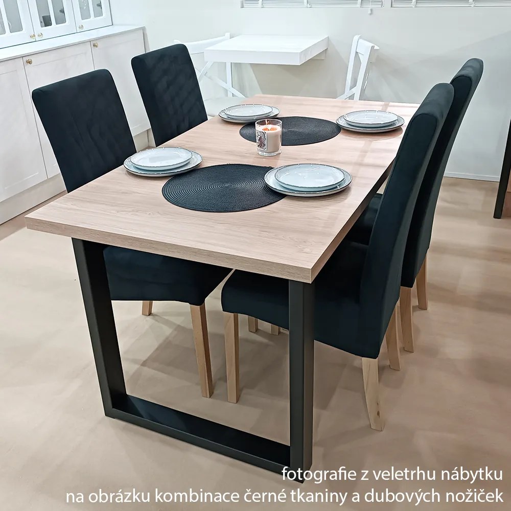 Jídelní židle MADRIT | 46 cm | šedá | bílé nohy | VÝPRODEJ z PRODEJNY