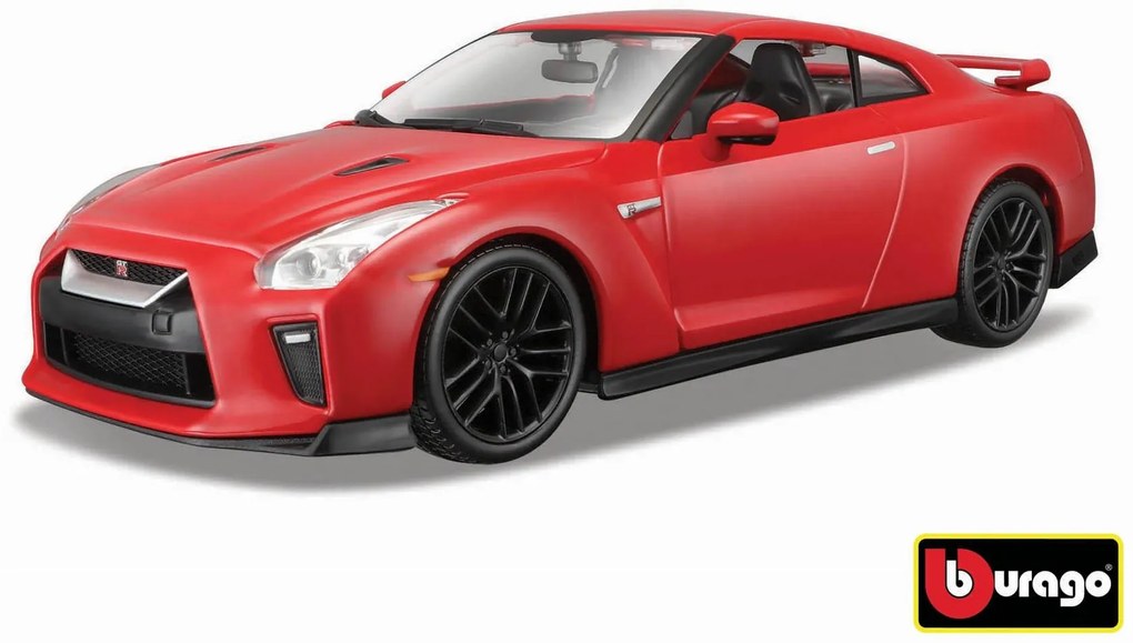 Kovový model bburago 1:24 nissan gt-r red