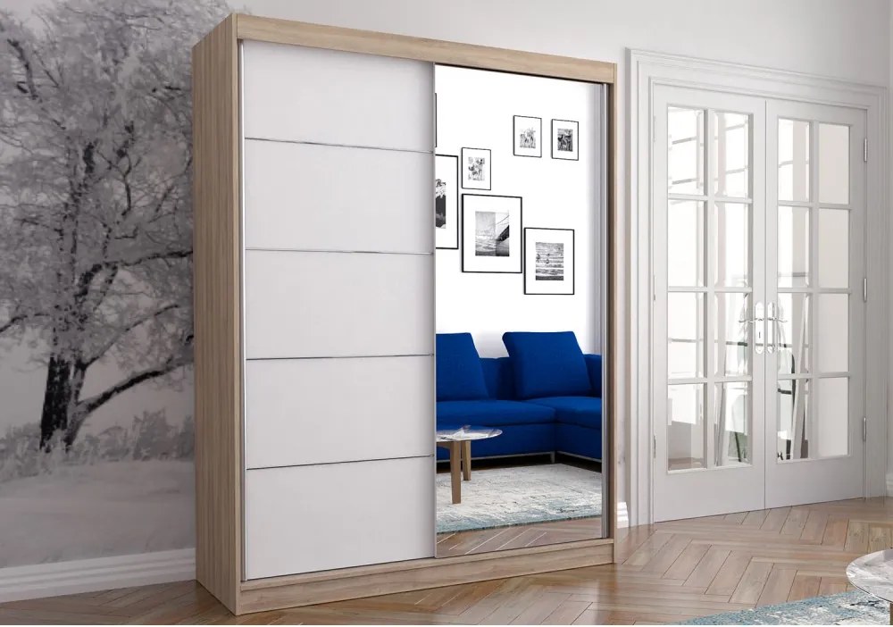 IDZ Šatní skříň Neomi 05 (150 cm) Barva dřeva: Sonoma