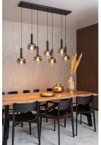 Lucide 45402/07/30 - Lustr na lanku MARIUS 7xE27/40W/230V černá