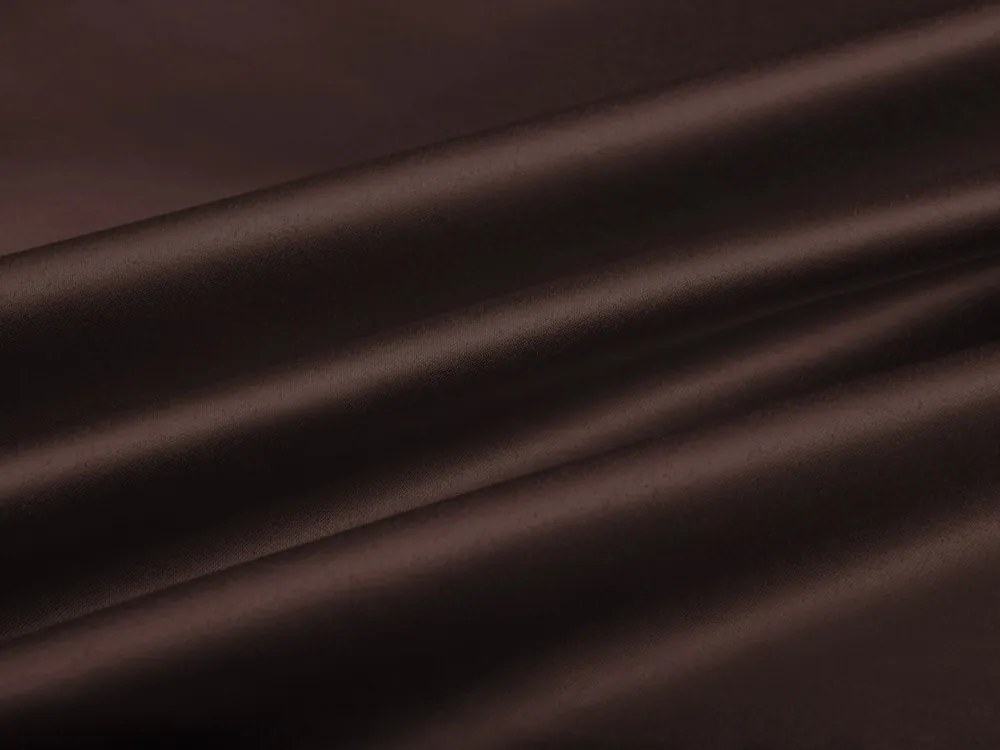 Biante Saténový obdélníkový ubrus polyesterový Satén LUX-L042 Čokoládově hnědý 140x180 cm