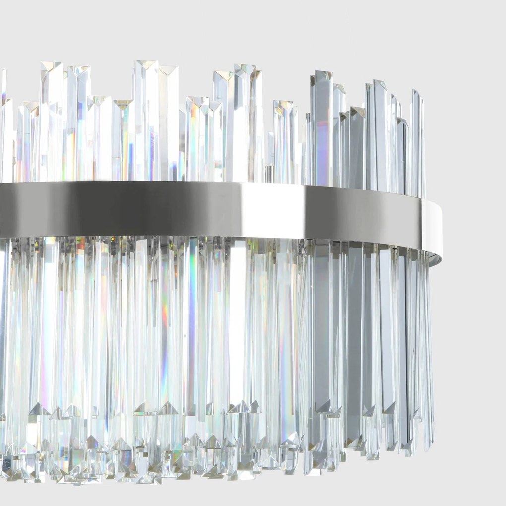 Toolight Toolight, LED křišťálové svítidlo 80x35 cm, 62W, APP1514-CP80, chromová, OSW-03262