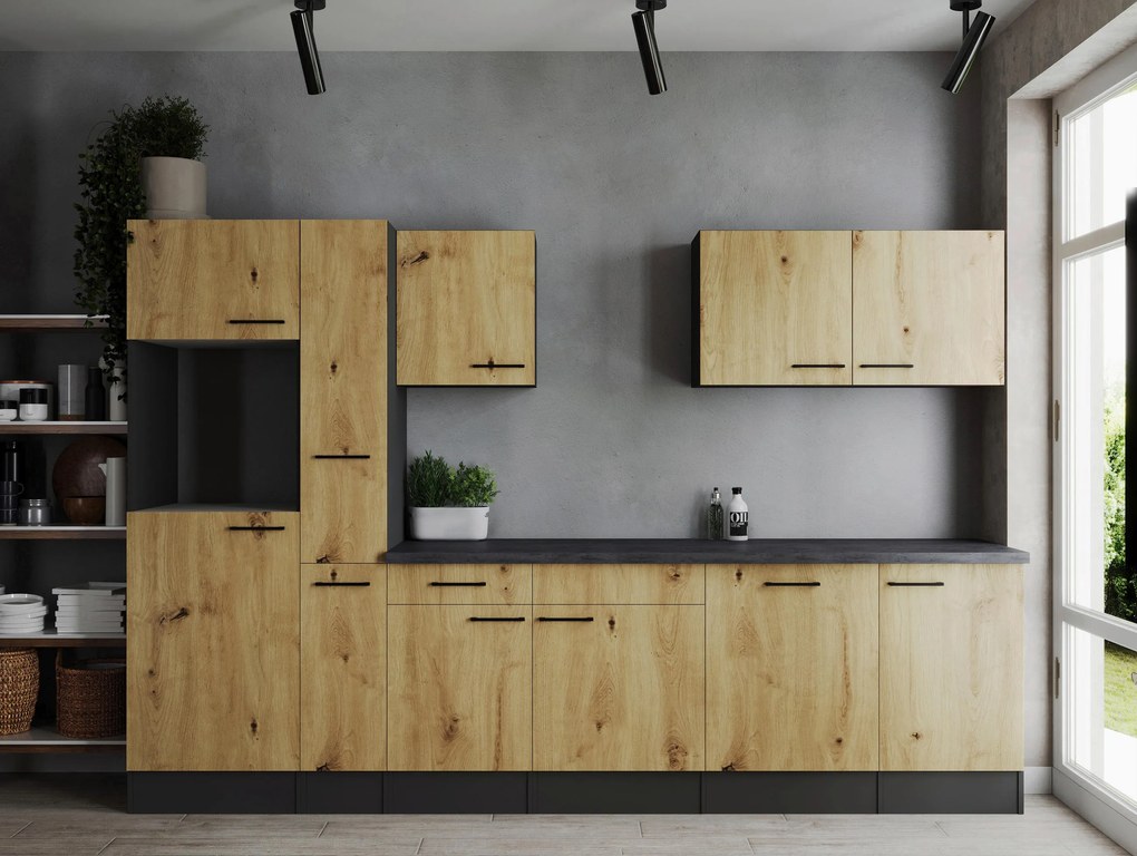 XXXLutz KUCHYŇSKÝ BLOK BEZ SPOTŘEBIČŮ 310 cm Respekta - Online Only kuchyňské linky - 001899046401
