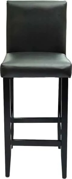 vidaXL Barový stůl a 2 barové židle, černá [160726]