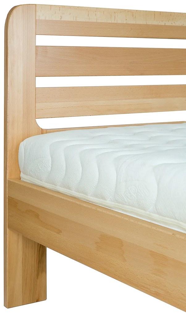 Drewmax LK189 80x200 cm dřevěná postel masiv buk jednolůžko