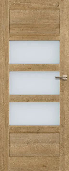 Interiérové dveře vasco doors BRAGA model B Průchozí rozměr: 90 x 197 cm, Orientace dveří: Levé dveře, Dekor: Dub Viking