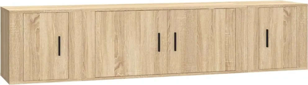 3dílný set TV skříněk dub sonoma kompozitní dřevo 3188417