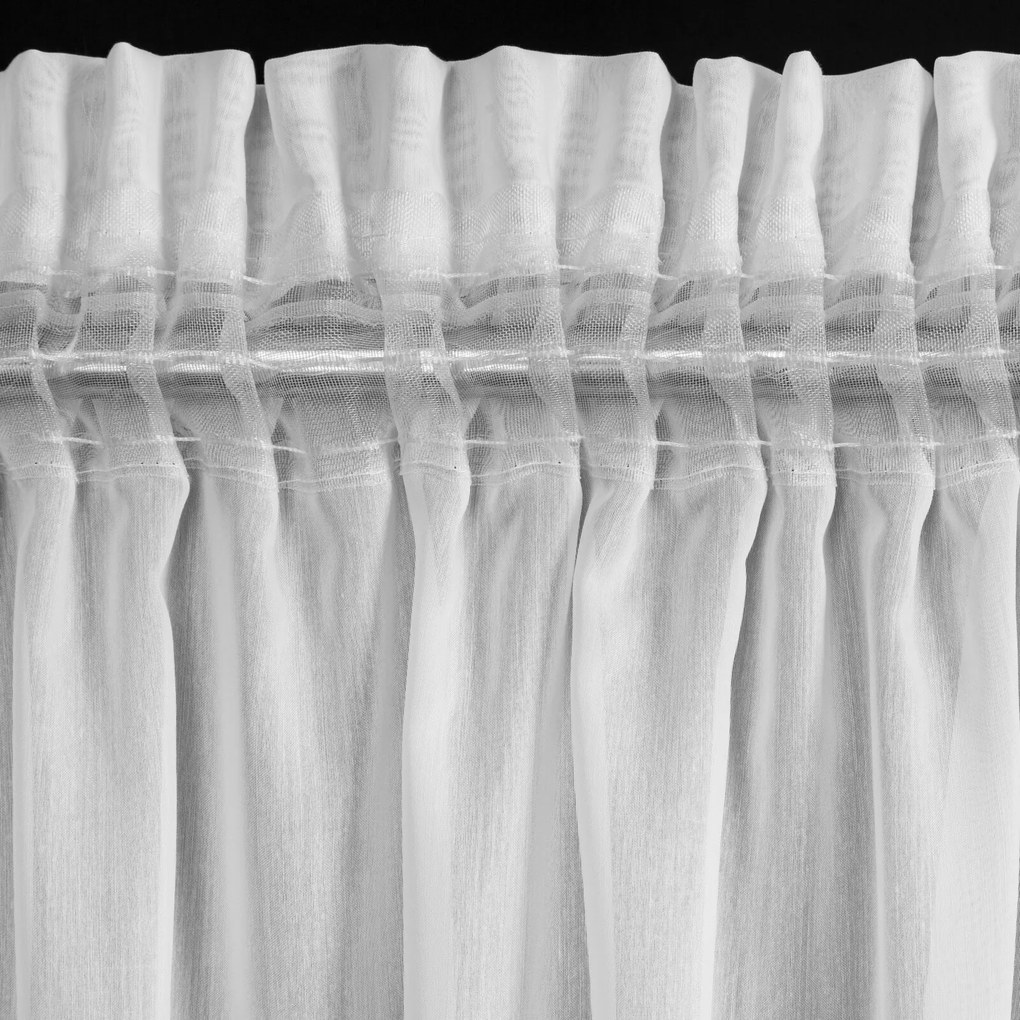 ZÁCLONA NA PÁSCE ELENA 300X150 CM BÍLÁ