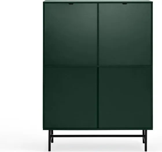 Černo-zelená skříňka 93x130 cm Punto - Teulat