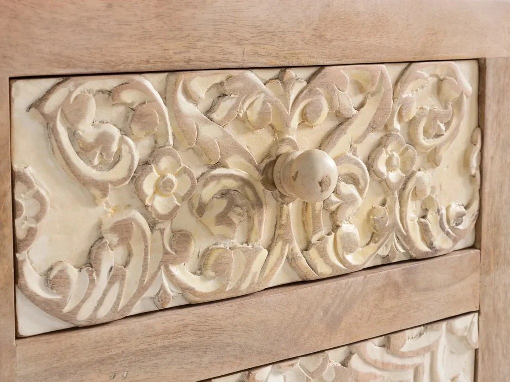 furniture-nabytek.cz - Masivní koupelnová spodní skříňka Delmar z mangového dřeva, lakovaná, hnědá – 43×30×80 cm