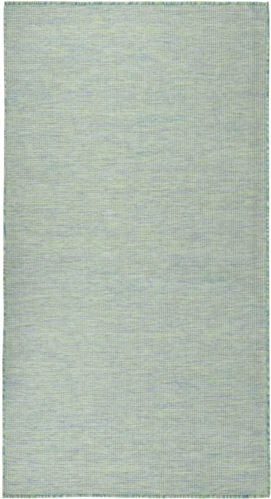 Venkovní hladce tkaný koberec 80x150 cm tyrkysová 340799