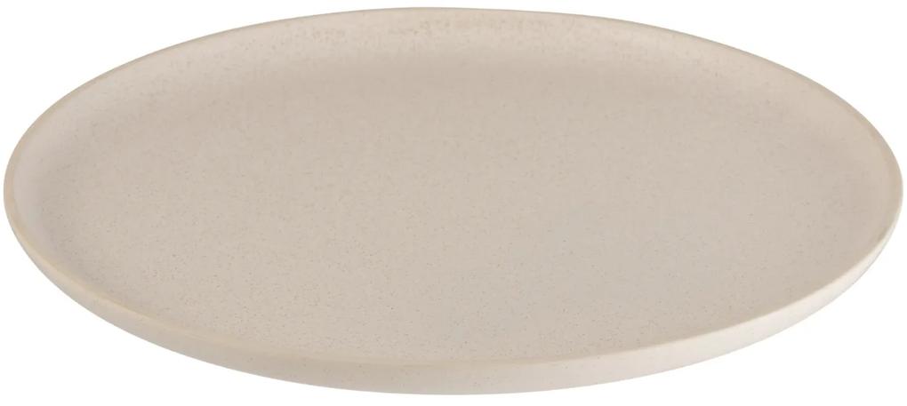 OnaDnes -20% Béžový keramický talíř J-line Moor 33 cm
