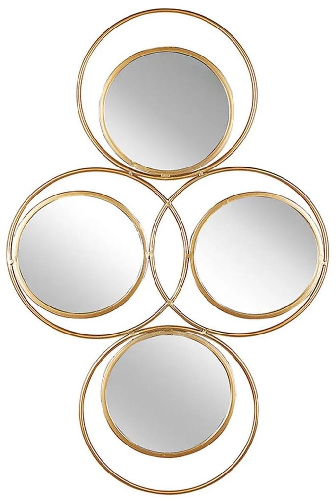 Nástěnné zrcadlo 50 x 80 cm zlaté LESCAR Beliani