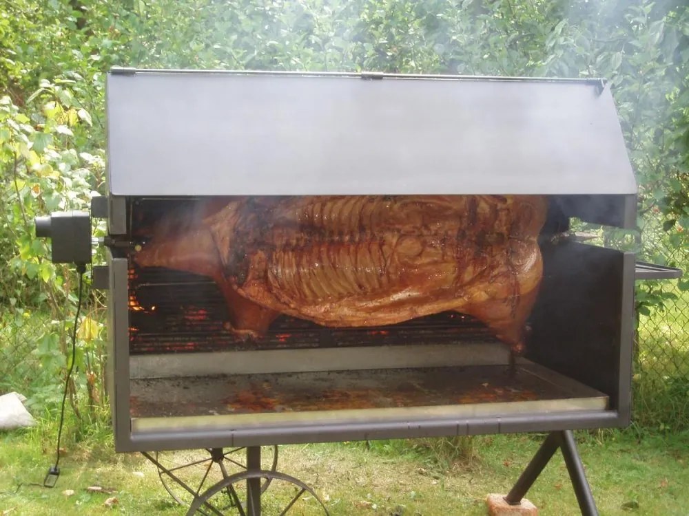 Gril na sele bez motoru bez roštu