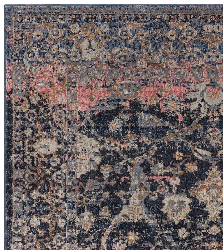 Modrý  koberec Cure Blue Retro Rozměry: 155x230 cm