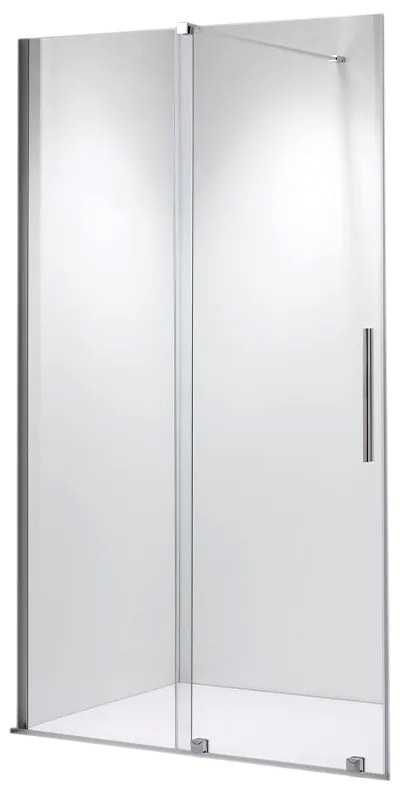 BPS-koupelny Posuvné sprchové dveře HYD-ATA 90 chrom/transparent pro instalaci do niky - bez vaničky