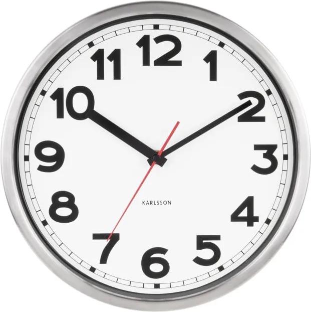 Nástěnné hodiny Karlsson Number, ø 29 cm