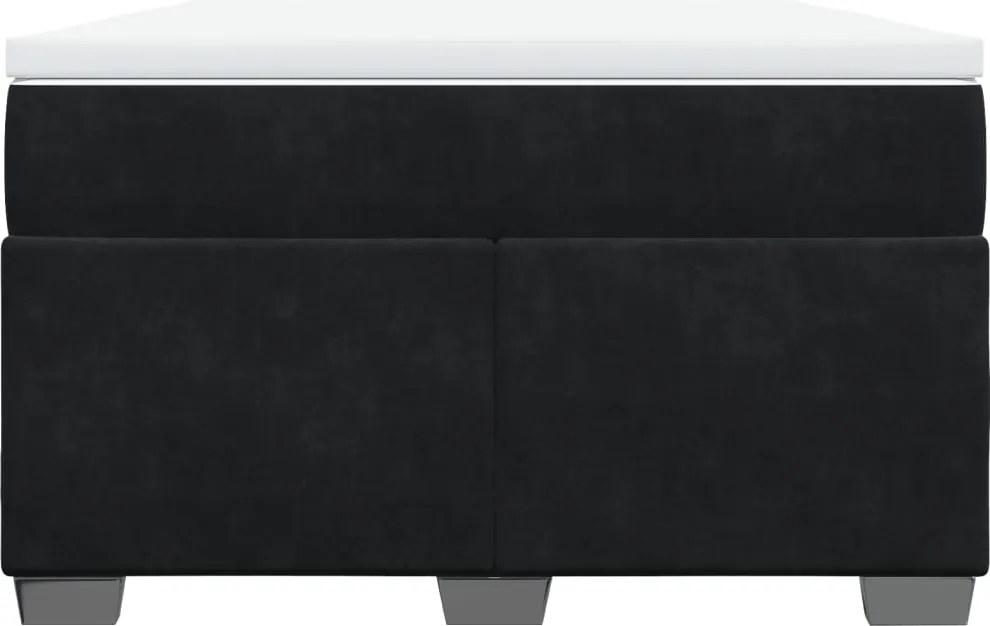 Box spring postel s matrací černá 120 x 190 cm samet 3285271