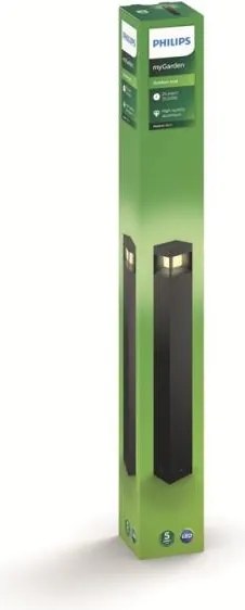 PH 16482/30/P0 LED Venkovní sloupkové svítidlo Philips Parterre 16482/30/P0 černé velké 2700K - PHILIPS (915005378201)