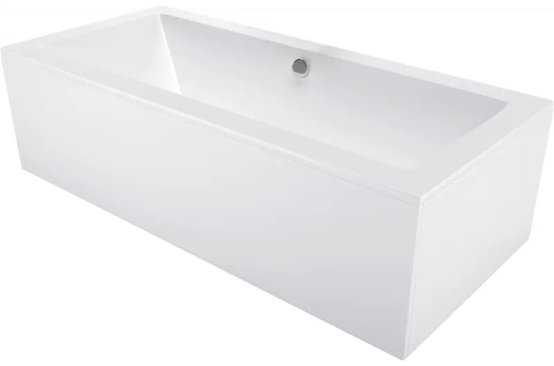 Mexen Cube obdélníková vana 180 x 80 cm s krytem, bílá - 55051808000X