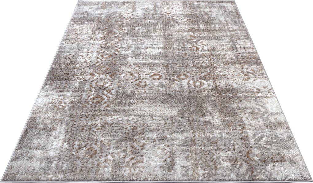 Hanse Home, Kusový koberec Shine 105924 Style Grey Brown, 67x120, hnědá, ložnice