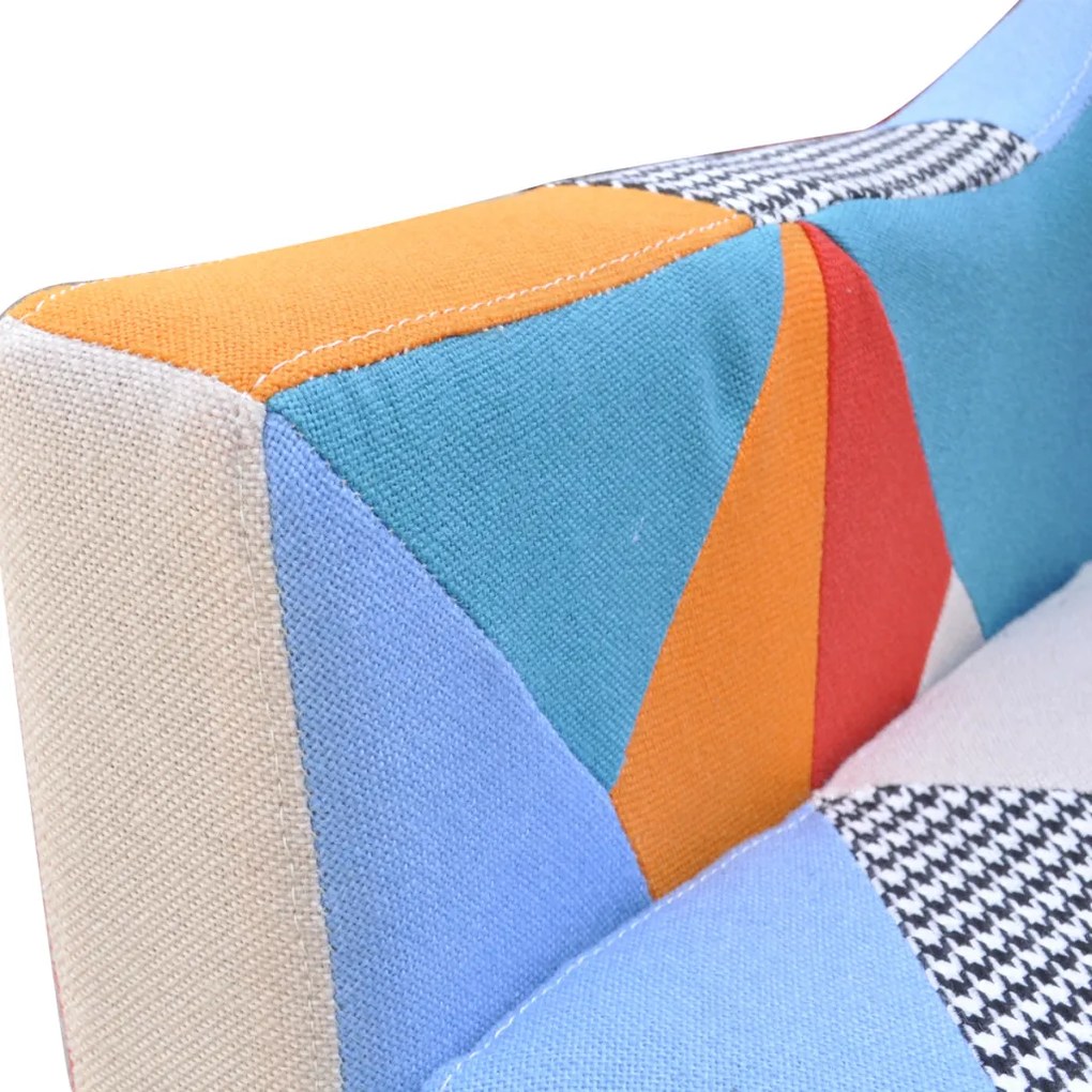 VidaXL TV křeslo patchwork textil