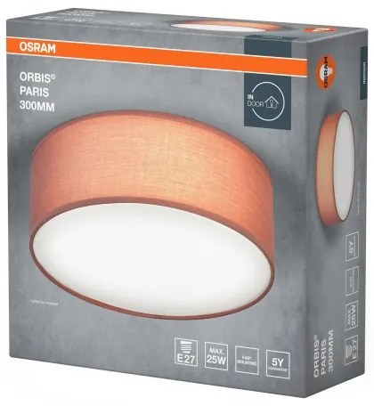 Osram - Stropní svítidlo ORBIS PARIS 1xE27/25W/230V pr. 30 cm hnědá