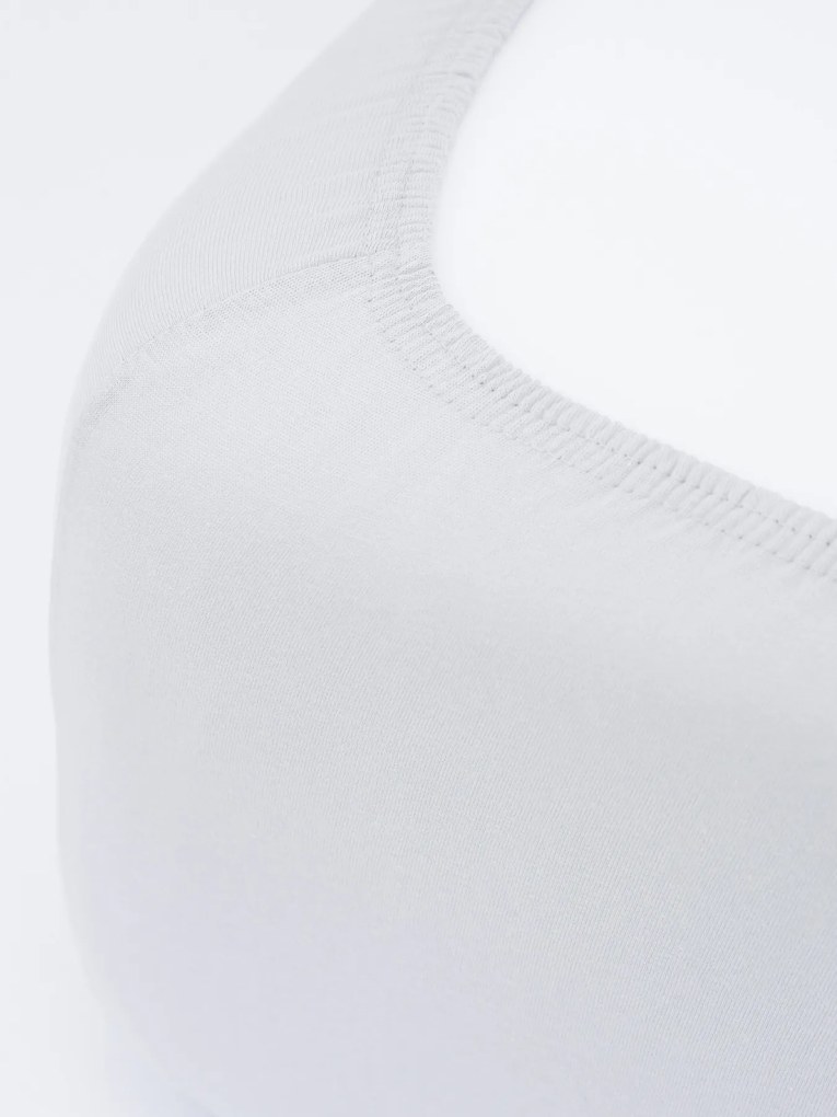 MK Lůžkoviny Jersey prostěradlo Classic 200 x 200 cm – světle šedá