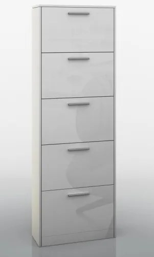 Casarredo Botník GIZMO 5 bílá/bílý lesk