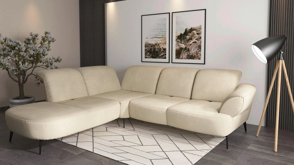 XXXLutz ROHOVÁ SEDAČKA, textil, pískové barvy Sit & More - Sedací soupravy - 00014401323B