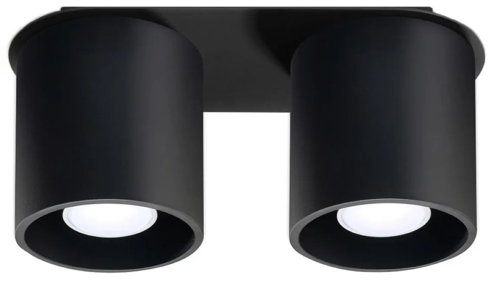 Sollux Lighting Stropní svítidlo ORBIS 2 Černá