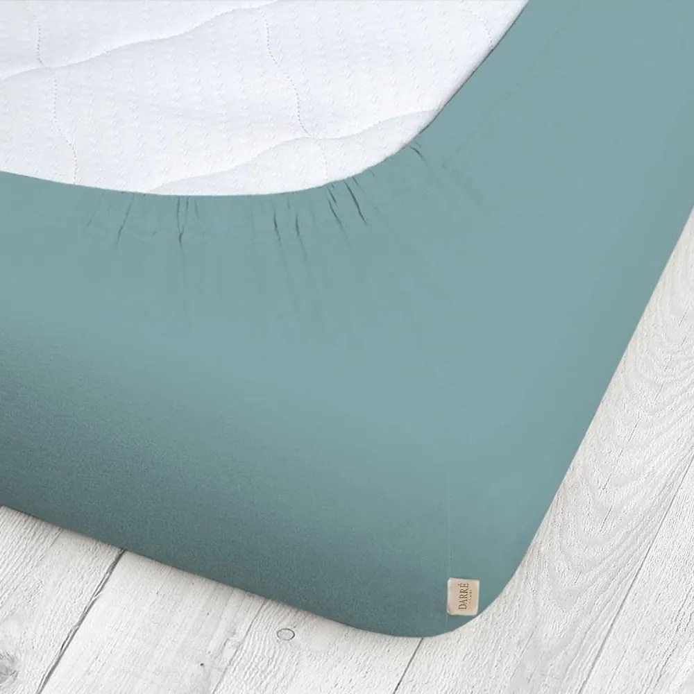 Jersey prostěradlo tmavě smaragdové na výšku matrace do 20 cm Velikost: 90 x 220