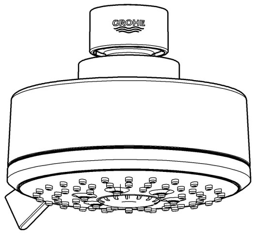 GROHE 27591001 - Hlavová sprcha TEMPESTA COSMOPOLITAN 100 100 mm lesklý chrom