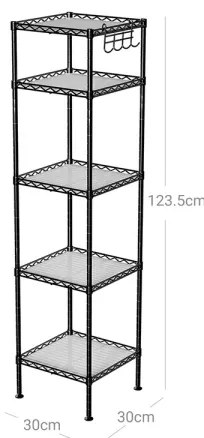 Regál METRO černá