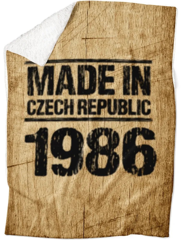 Deka Made In (rok: 1986, Podšití beránkem: ANO)