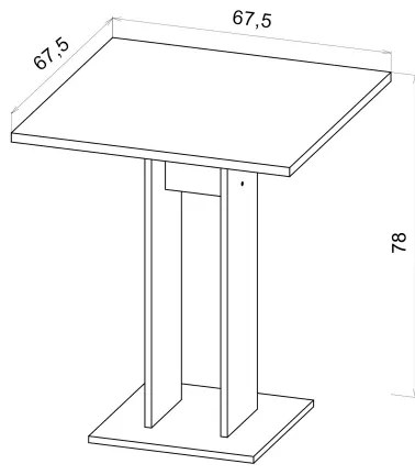 Stůl STRAPO dub artisan