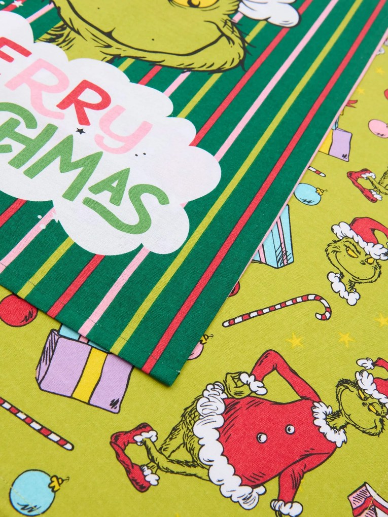 Sinsay - Vánoční kuchyňské utěrky Grinch 2 pack - vícebarevná