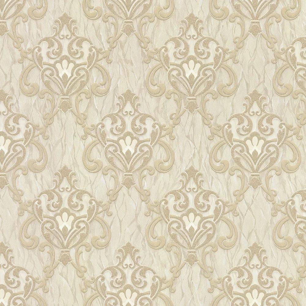 Luxusní ornamentální béžovo-krémová tapeta 73061, Ambrosia, Emiliana Parati