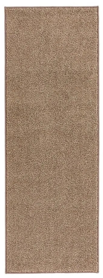 Hnědý běhoun Hanse Home Pure, 80 x 300 cm