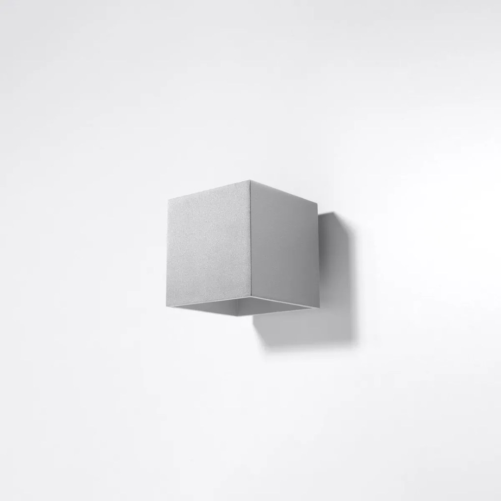 Sollux Lighting Nástěnné svítidlo QUAD 1 šedé