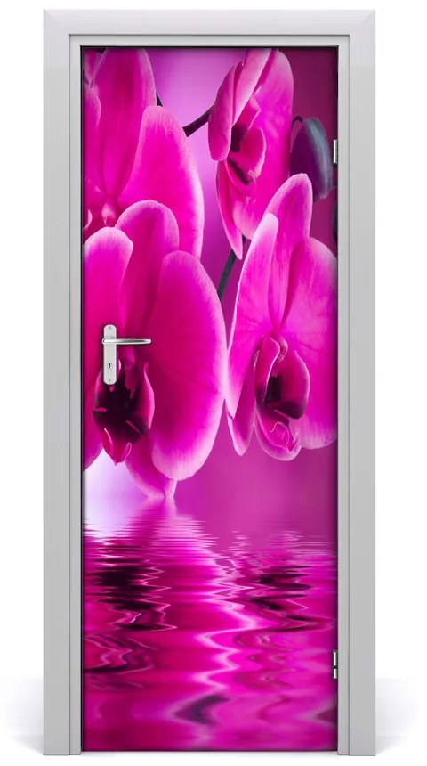 Fototapeta samolepící Růžová orchidej 75x205 cm