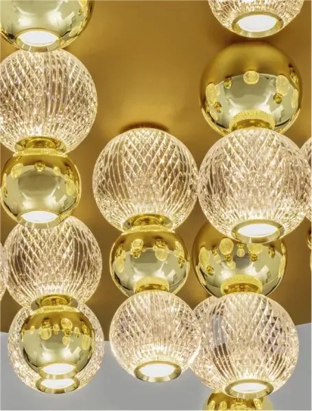 Stropní svítidlo LED se stmíváním Brille 92 zlaté