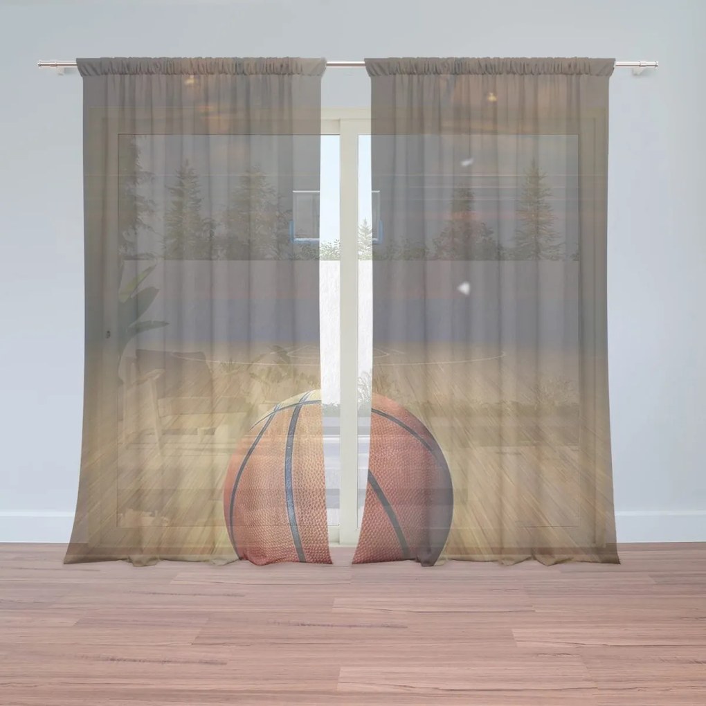 Sablio Záclony Basketball: 2ks 150x250cm