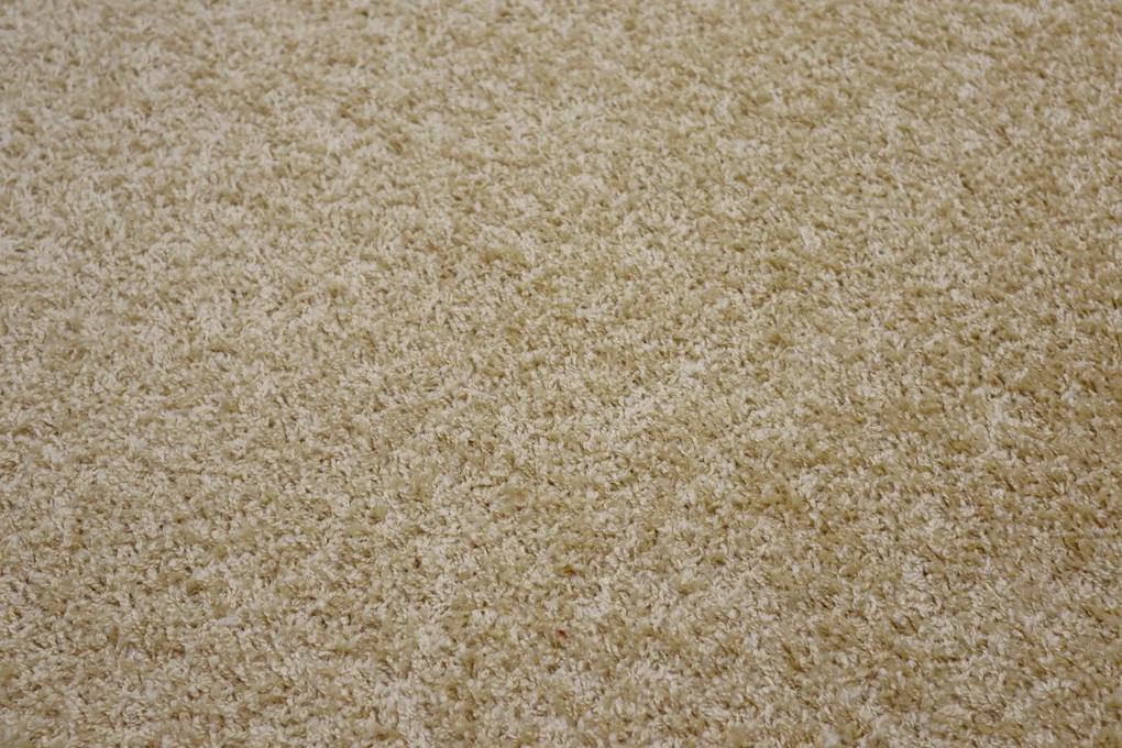 Vopi koberce Kusový koberec Color Shaggy béžový čtverec - 100x100 cm