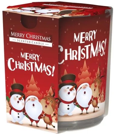 BISPOL SVÍČKA VE SKLE MERRY CHRISTMAS 100G