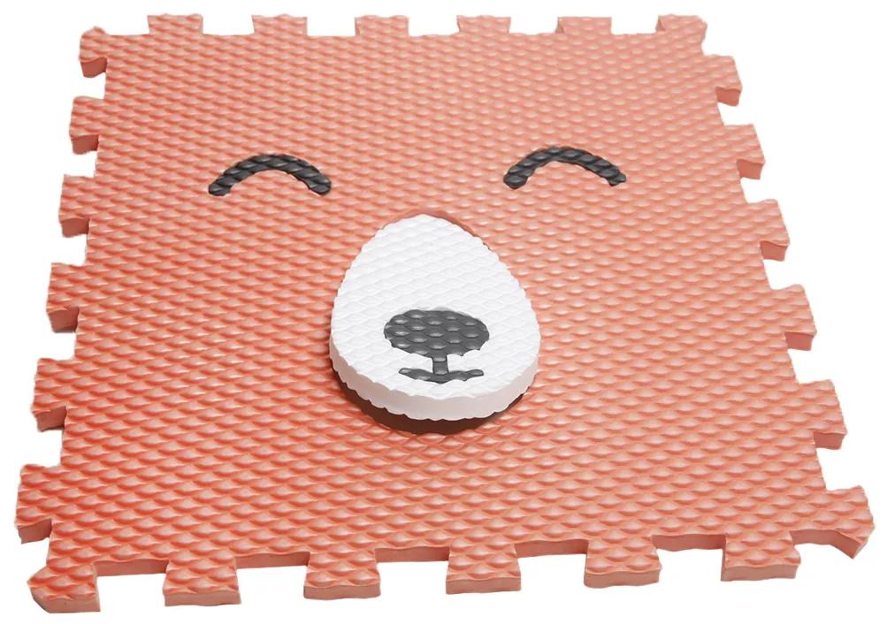 Vylen Pěnové podlahové puzzle Minideckfloor Liška Světle šedá 340 x 340 mm
